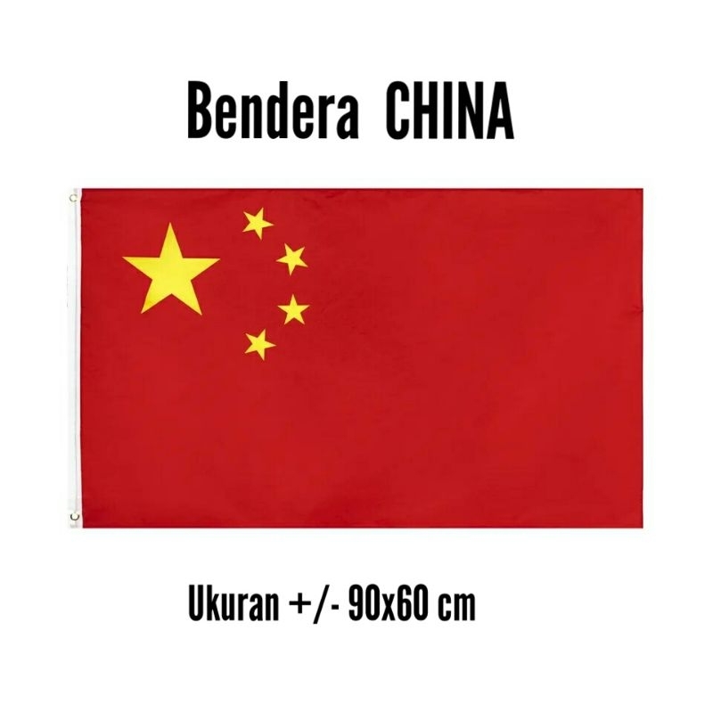 Jual bendera negara china ukuran 90 cm x 60 cm | Shopee Indonesia