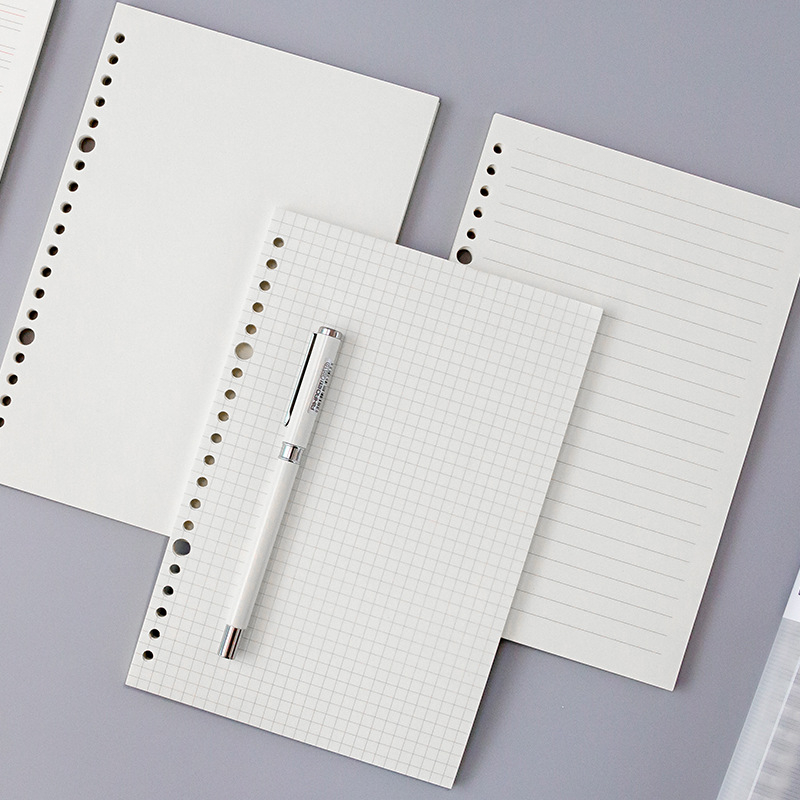 Jual Loose Leaf A5, B5, A4 Kertas File isi Binder, 20 Holes ,26 Holes,30 Holes Bookpaper Brown ...