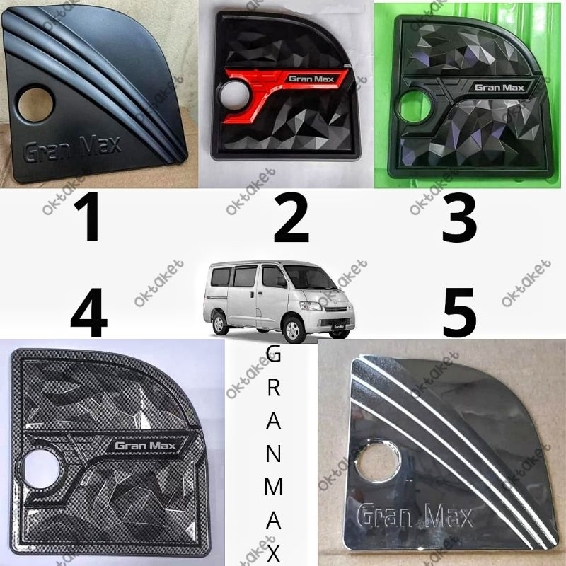 Jual tank cover Grand max Tutup tangki Granmax Hitam Chrome Carbon ...