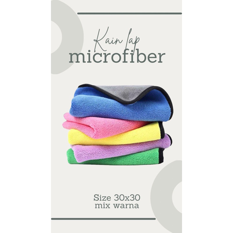 Jual KAIN LAP MIKRO FIBER Multifungsi 30 x 30 | Shopee Indonesia