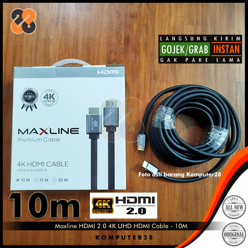 Jual Maxline HDMI 2.0 4K Ultra HD Premium Quality Cable - Kabel HDMI ...