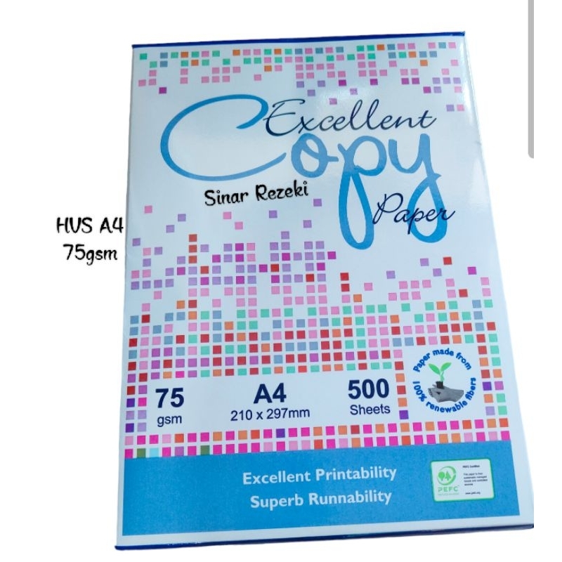 Jual 1 rim = 500 lembar!! HVS A4 75gsm/kertas fotocopy 75gsm/kertas ...