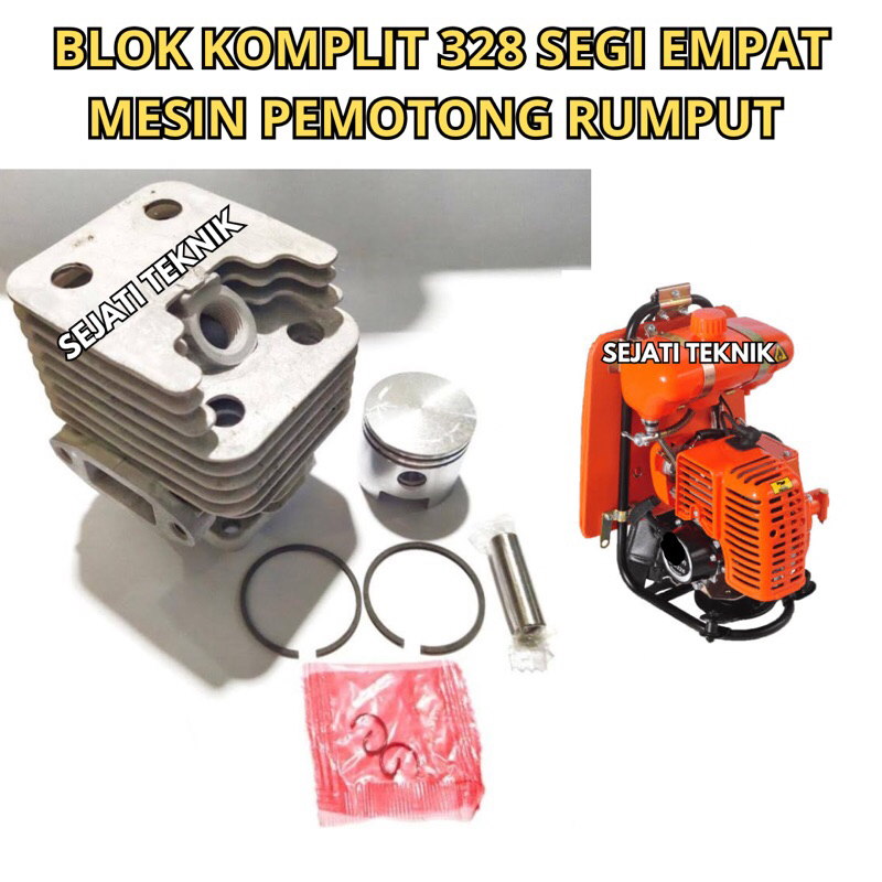 Jual silinder blok komplit seher piston ring spring petak segi empat tanika 328 sparepart mesin ...