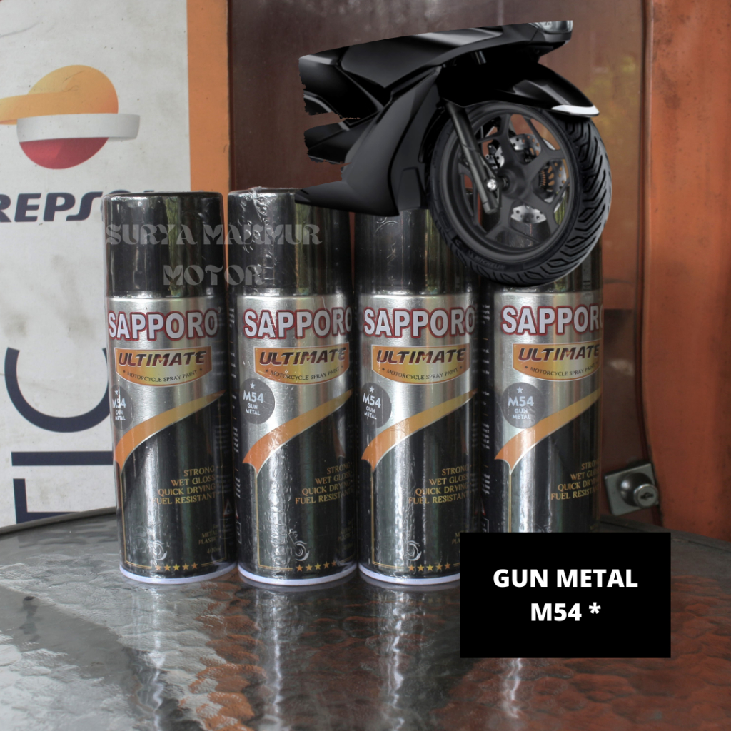 Jual Pilok/Pilox Sapporo Ultimate M54 Gun Metal Cat Semprot Warna Velg ...