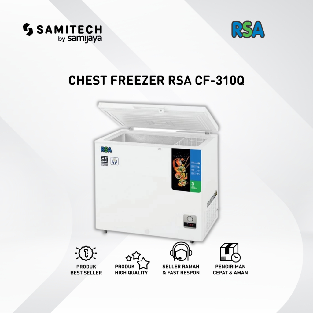 Jual CHEST FREEZER / FREEZER BOX RSA CF 310Q / CF-310Q / CF 310 LITER ...