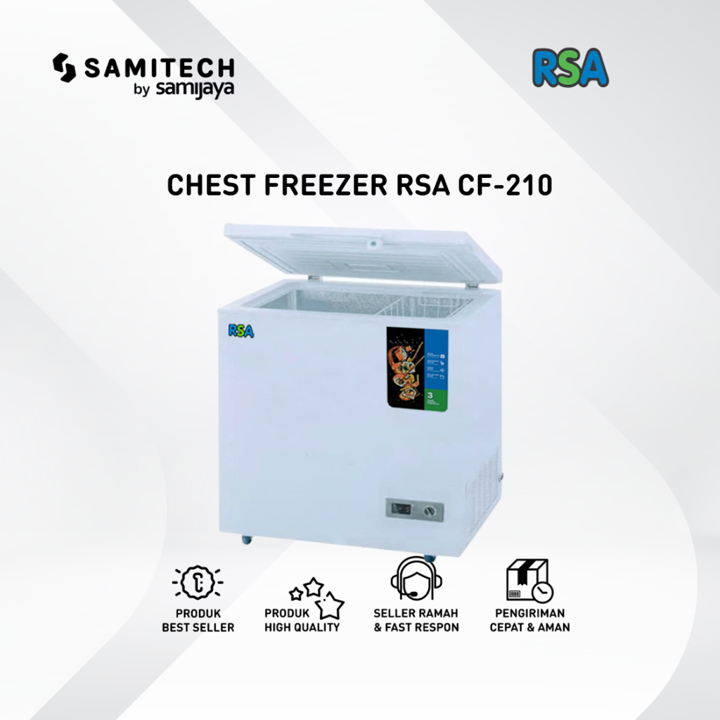 Jual FREEZER BOX RSA CF-210 / RSA CF 210 CHEST FREEZER 210 LITER ...