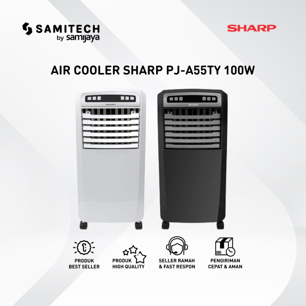 Jual AIR COOLER SHARP PJ-A55TY / PJ A55TY 5LITER BERGARANSI | Shopee ...