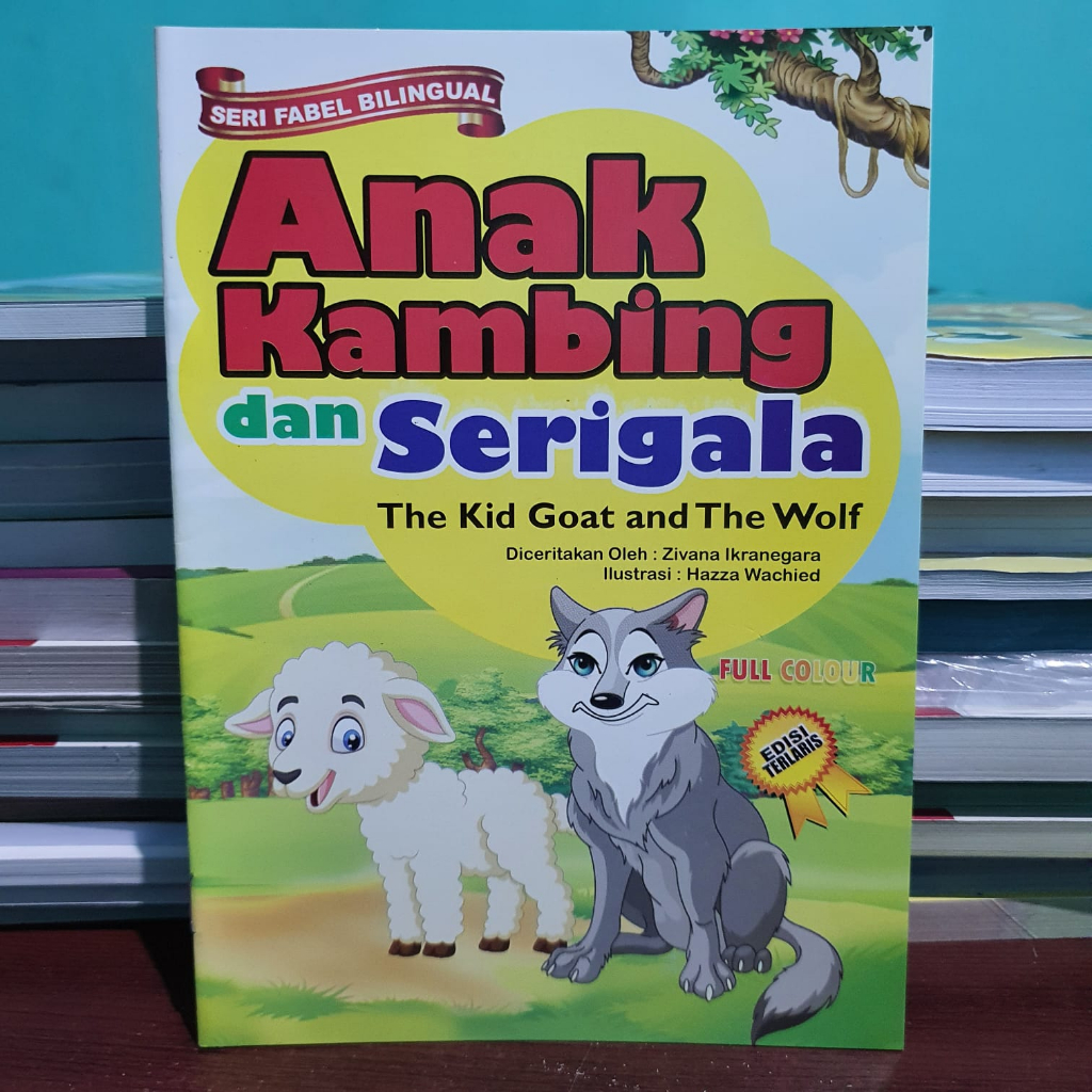 Jual Buku Cerita Anak Bergambar : Seri Fabel Bilingual "ANAK KAMBING ...
