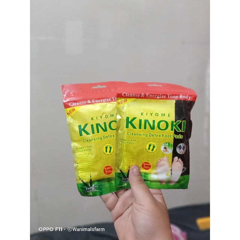 Jual kinoki gold emas koyo kaki detox asli original 1 box isi 10 sachet ...