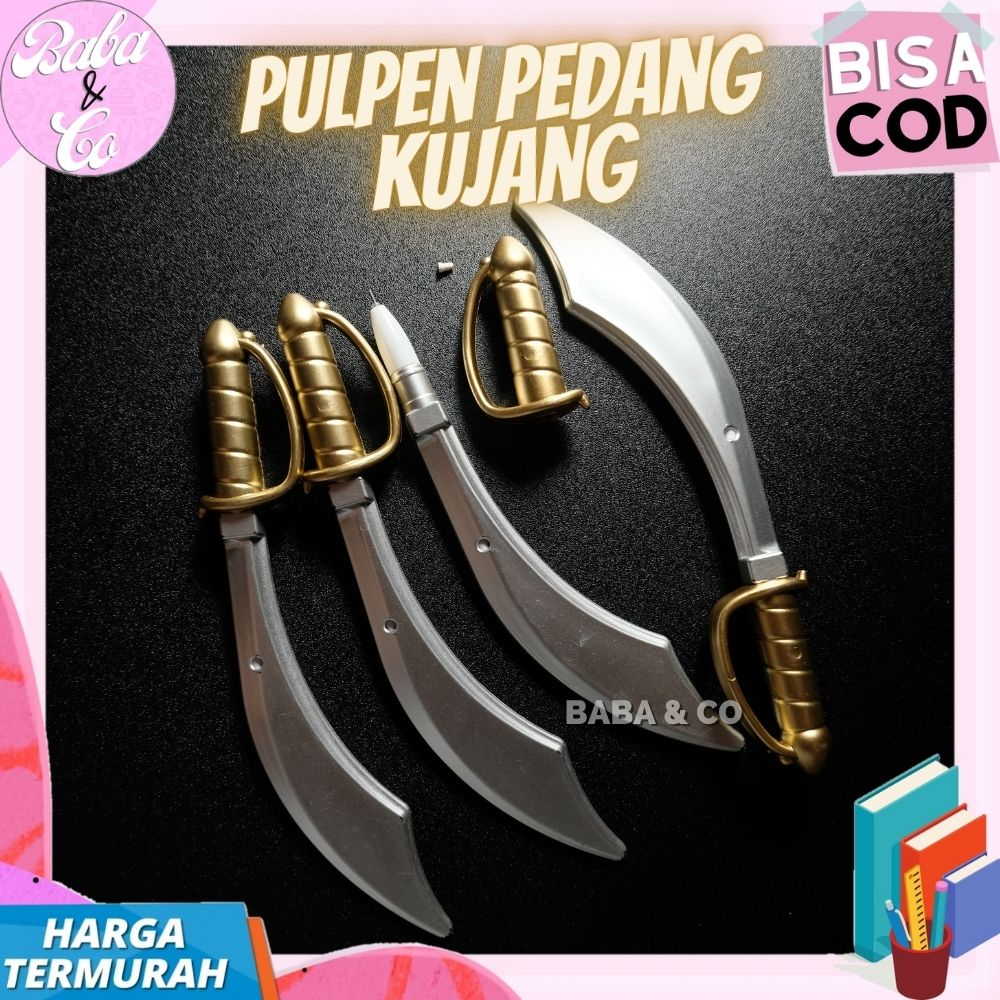 Jual PULPEN MURAH PULPEN PEDANG KUJANG PEN SENJATA LUCU UNIK COD PEN ...
