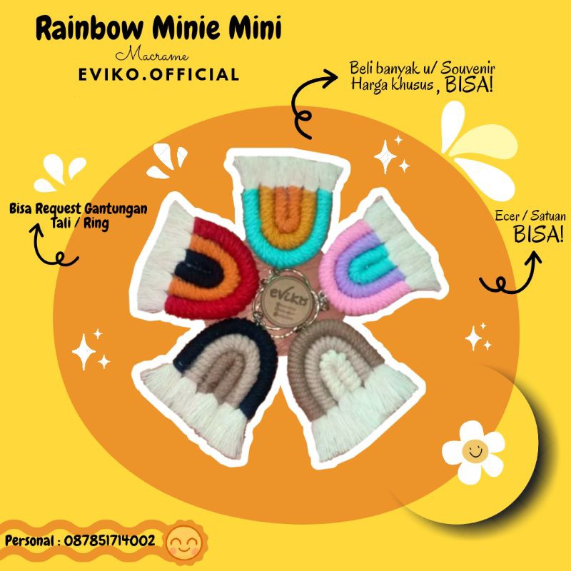 Jual [READY STOK] GANTUNGAN KUNCI MACRAME RAINBOW (INCLUDE KEMASAN ...