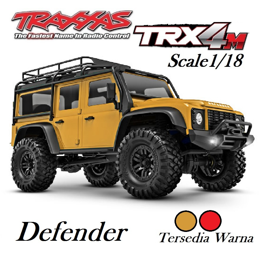 Jual Traxxas TRX4M Land Rover Defender RC Crawler Adventure 1/18 RTR ...