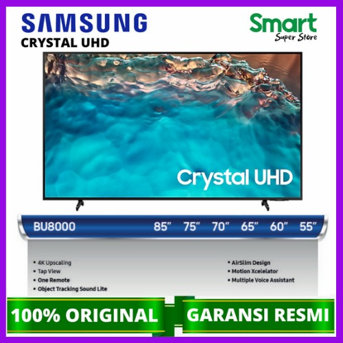 Jual SAMSUNG UA75BU8000 75 Inch Crystal UHD 4K Smart TV New Model | Shopee Indonesia