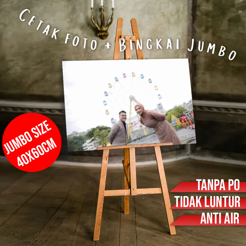 Jual CETAK FOTO JUMBO UKURAN 40X60 /WEDDING SIGN / WALLDECOR / WEDDING ...