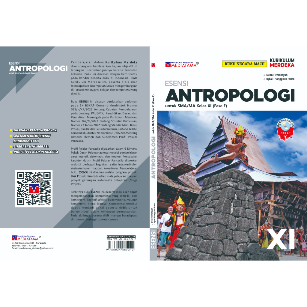 Jual ESENSI Antropologi SMA/MA Kelas XI (Fase F) Kurikulum Merdeka Buku Berbasis Riset | Shopee ...