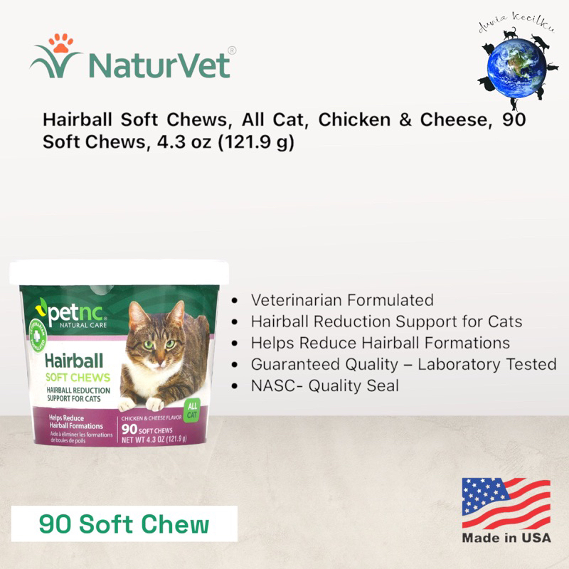 Jual Petnc Natural Care Cat Supplement Anti Hairball Rasa Chicken ...