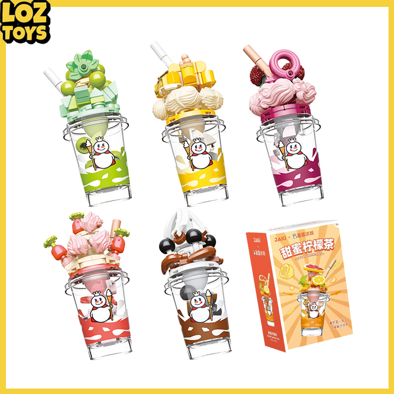 Jual LOZTOYS Anak Hadiah DIY Mainan Block Bangunan Kartun Lucu Teh Susu ...