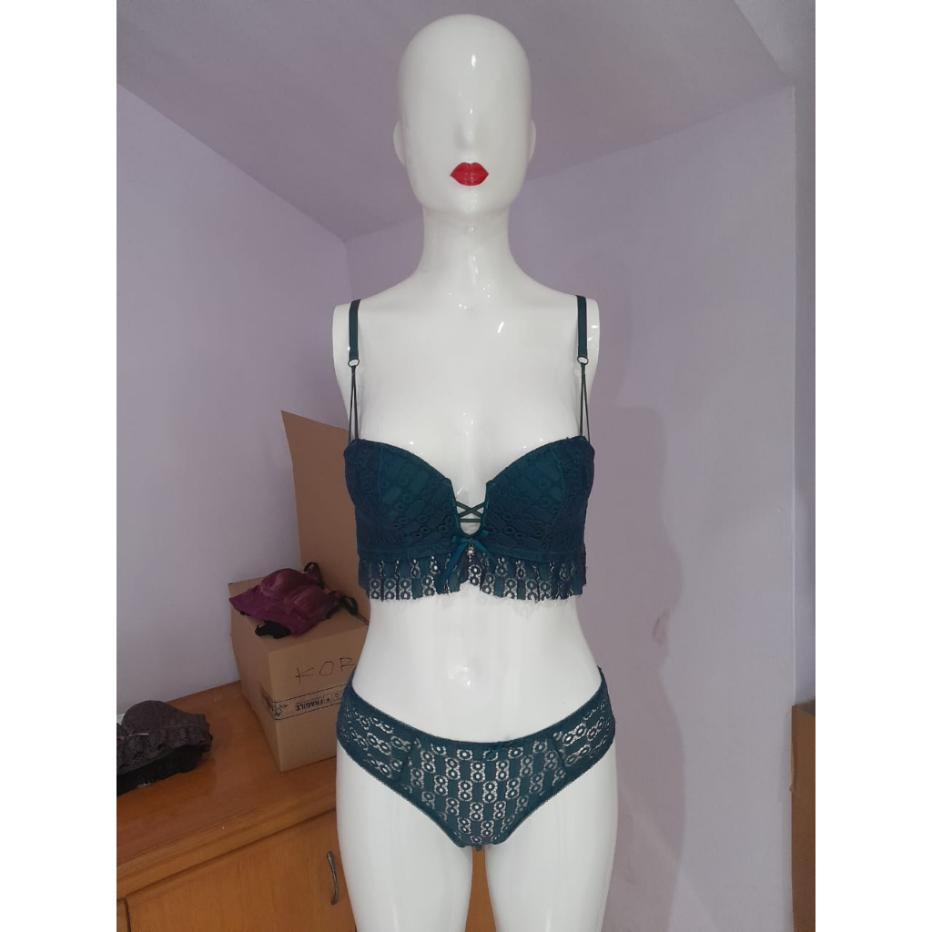 Jual BRA SET bh + cd beha celana dalam wanita setelan renda import quality LIAN XIANG ER ...