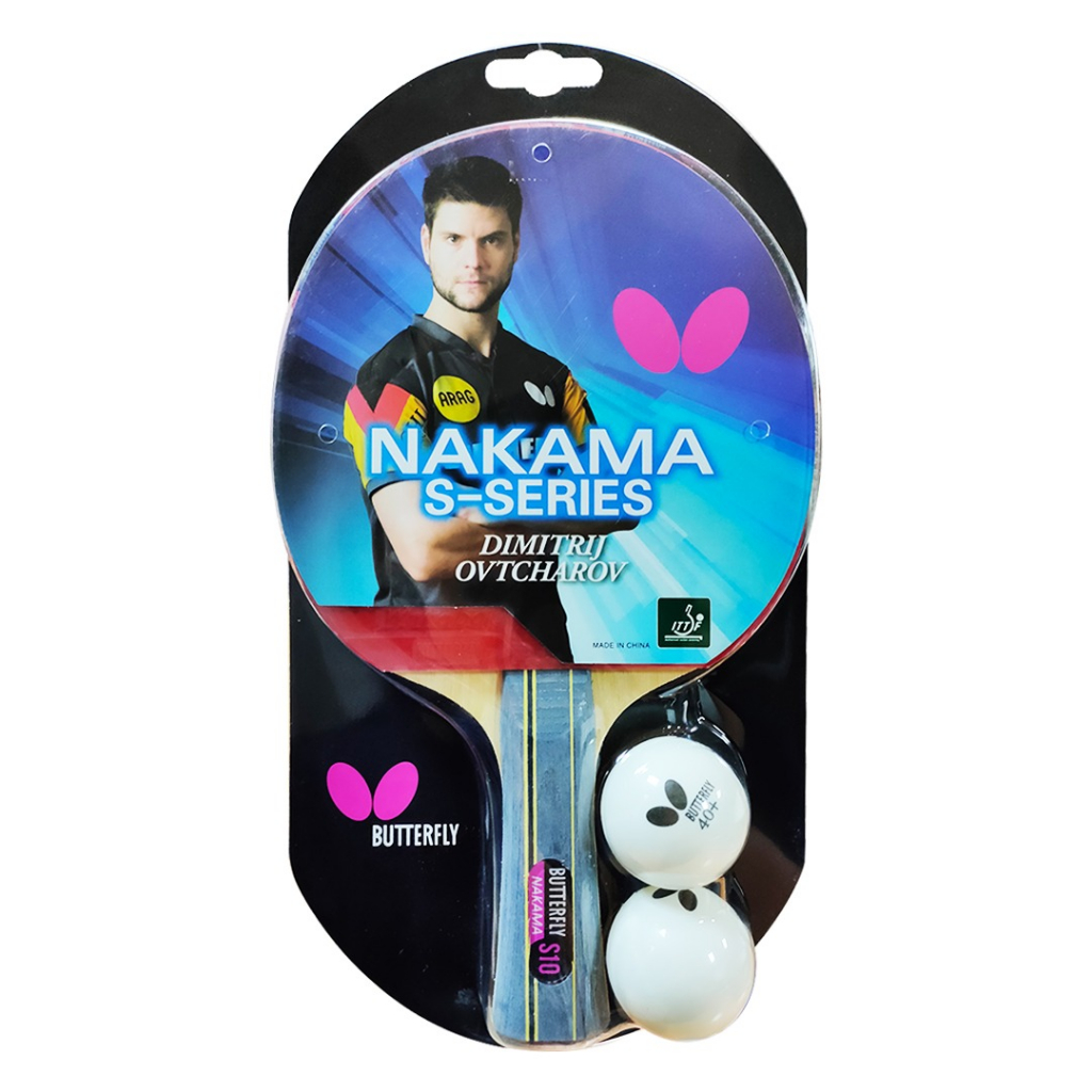 Jual Pingpong Bat Tenis Meja Butterfly Nakama S10 Dimitrij Ovtcharov 2 Ball | Shopee Indonesia