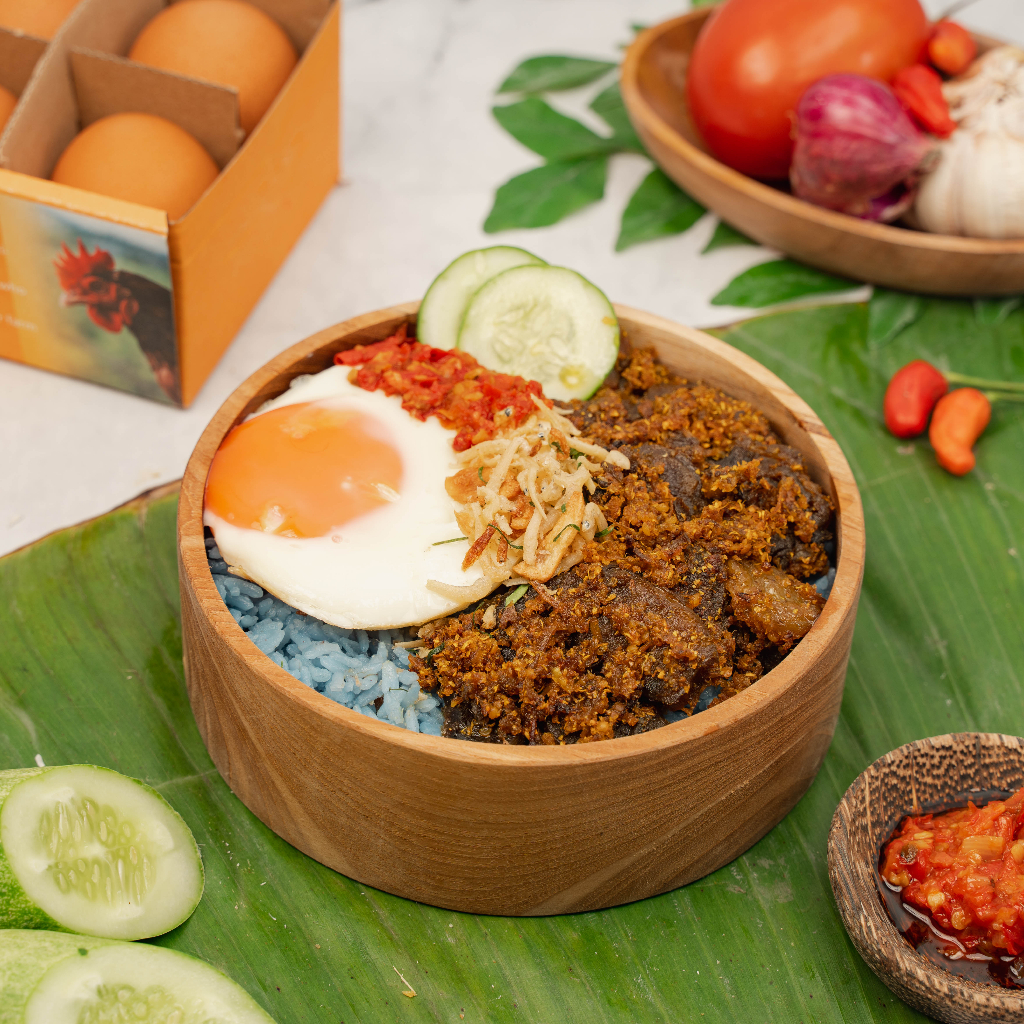 Jual Nasi Telang Empal (Telur Balado, Empal+Nasi) | Shopee Indonesia