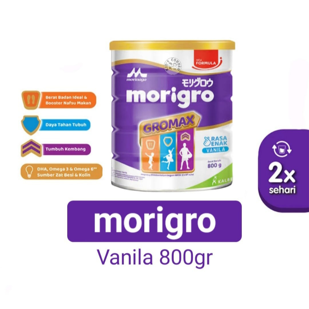 Jual Morigro 800GR Vanila Morinaga Gromax Susu Pertumbuhan | Shopee ...