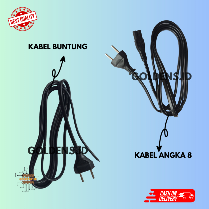 Jual KABEL POWER ANGKA 8/ KABEL BUNTUNG AC CORD | Shopee Indonesia