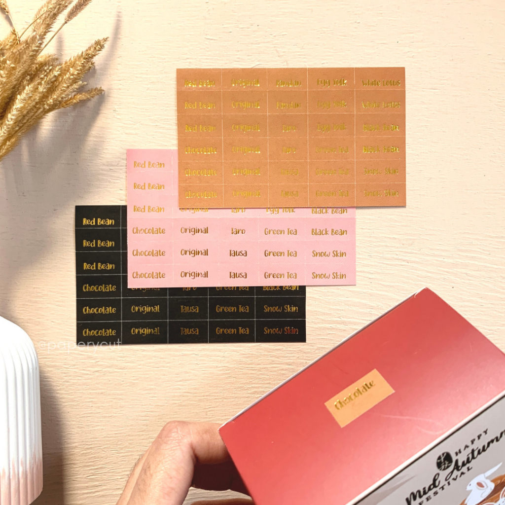 Jual Sticker Label Rasa Flavour Makanan Mooncake Kue Bulan Roti ...