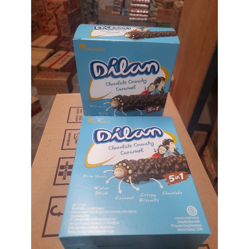 Jual Dilan Chocolate crunchy caramel (isi 12pcs) | Shopee Indonesia