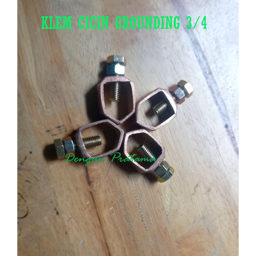 Jual Klem Cincin 3/4 Konektor Stick Rod Grounding dan Kabel BC | Shopee ...