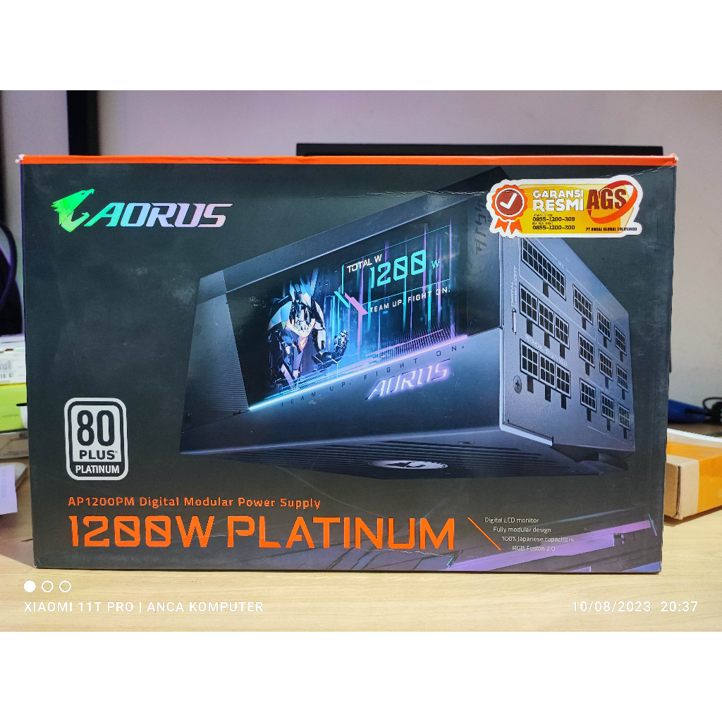 Jual POWER SUPPLY PSU GIGABYTE AORUS P1200W 1200W 80+ PLATINUM FULL ...
