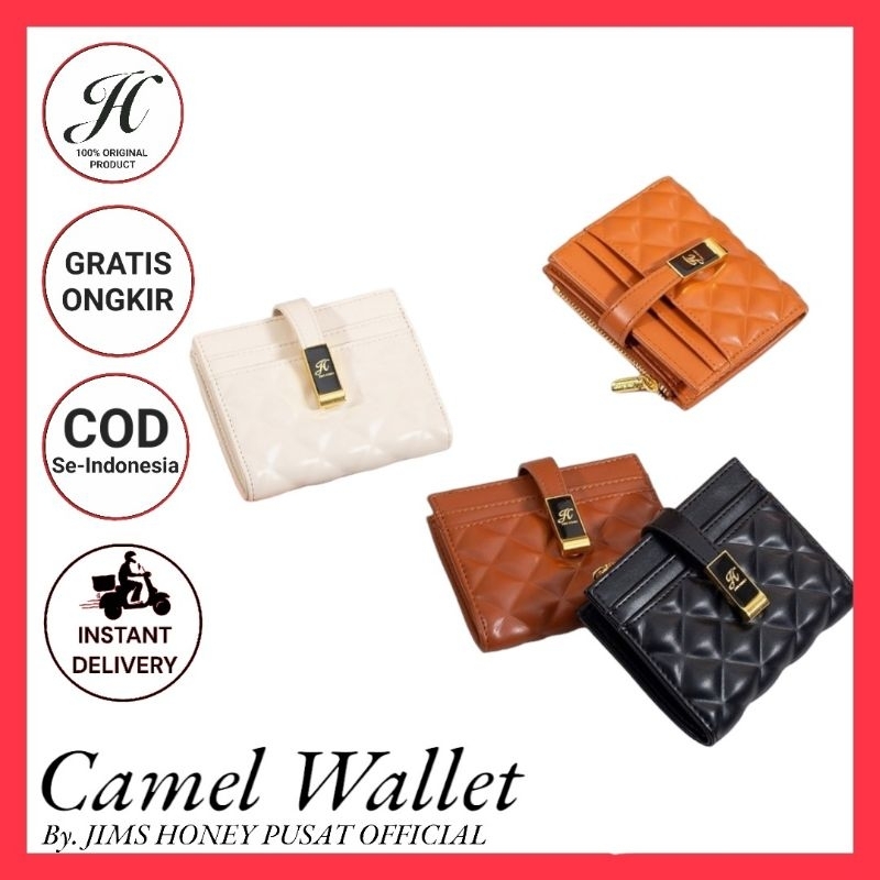 Jual Dompet Lipat Kecil Wanita Carmel Wallet Mini Jims Honey - Dompet Kartu Koin Jimshoney ...