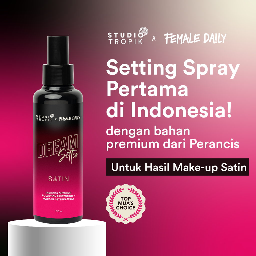 Jual STUDIO TROPIK DREAM SETTER TRANSLUCENT/ SOFT MATE [UNGU] - GLOWY SETTIN G SPRAY - SATIN ...