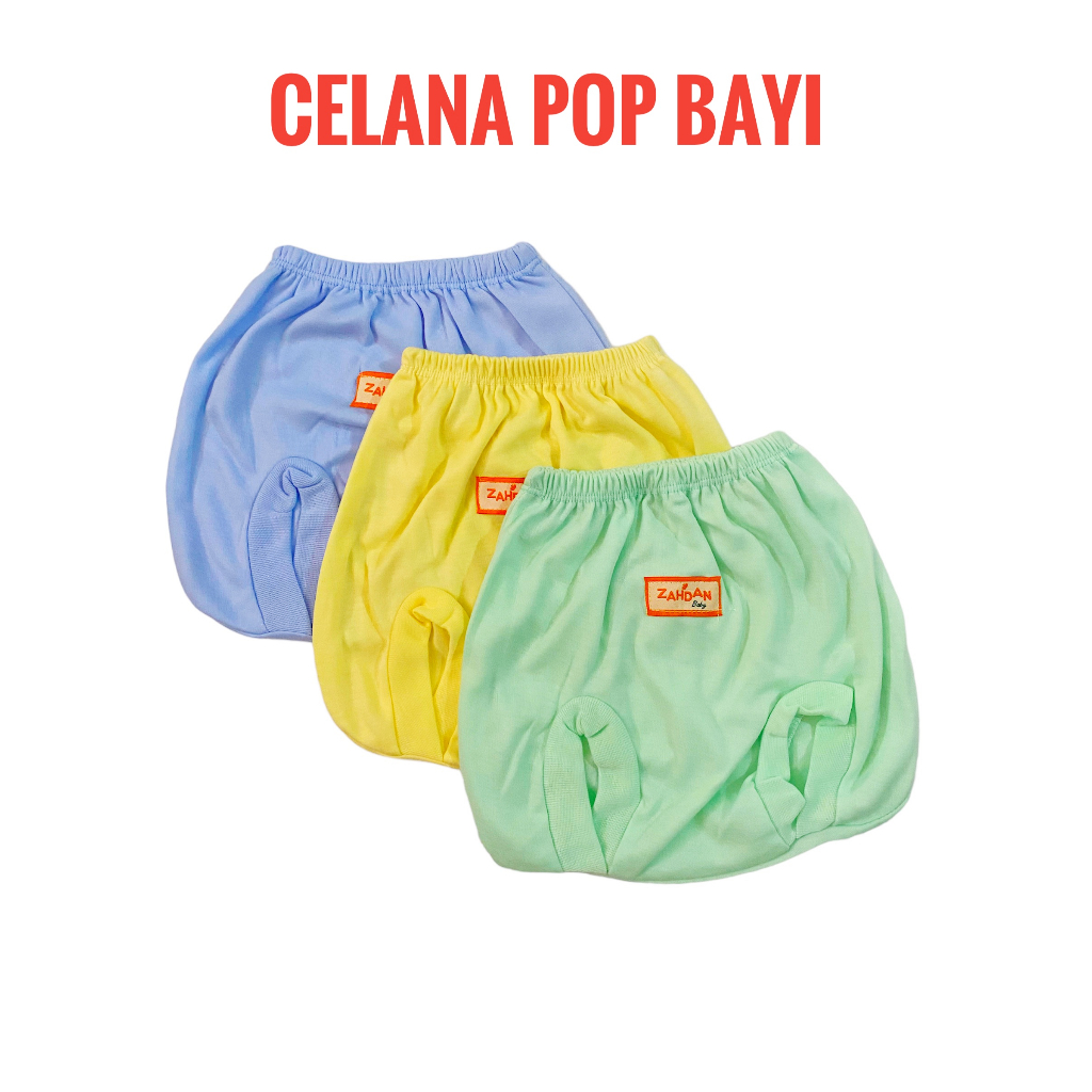 Jual 3 PCS celana bayi POP SHAQUEEN/ZAHDAN POLOS | Shopee Indonesia