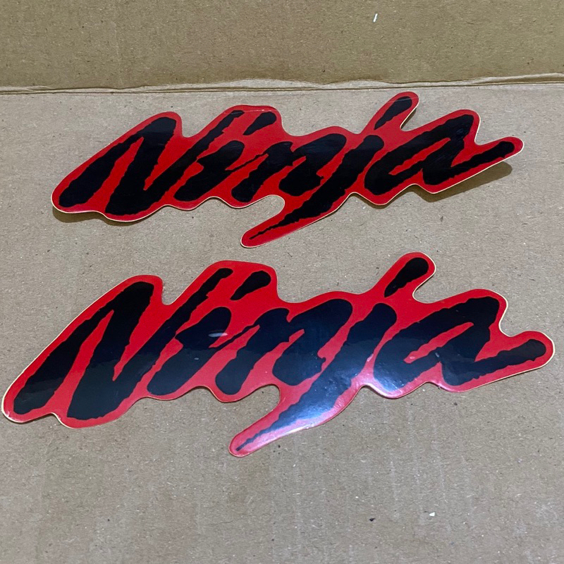 Jual Sepasang stiker tangki ninja rr merah hitam | Shopee Indonesia