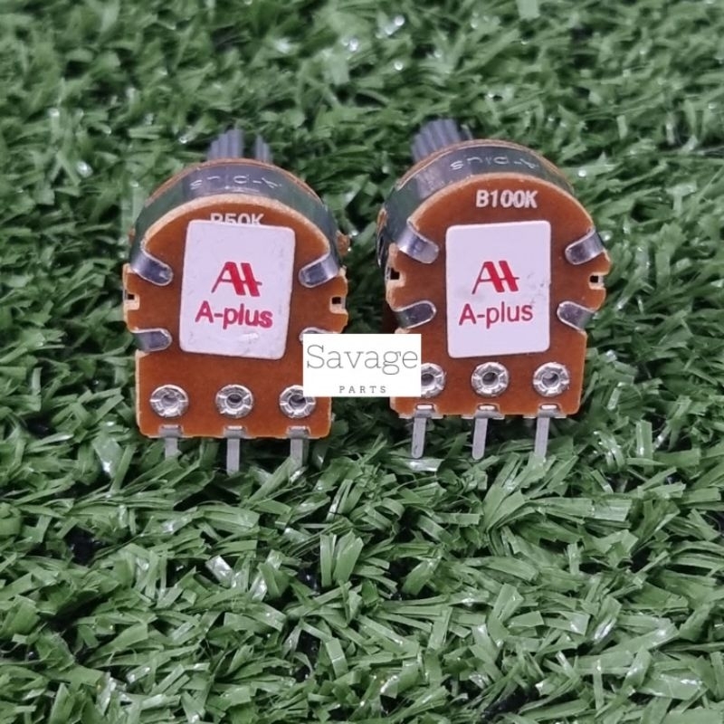 Jual POTENSIO KLIK STEREO APLUS 50K 100K KAKI 6 | Shopee Indonesia