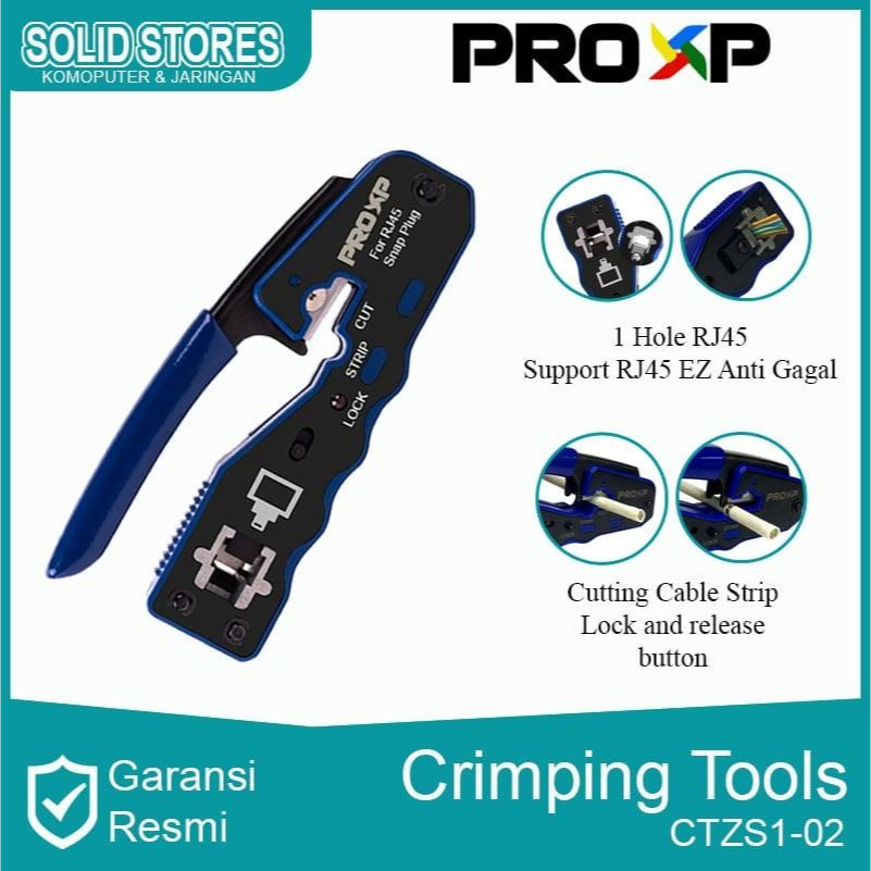 Jual PROXP - EZ-CTZS1-02 Crimping Tools Pemotong Kabel RJ45 RJ11 ...