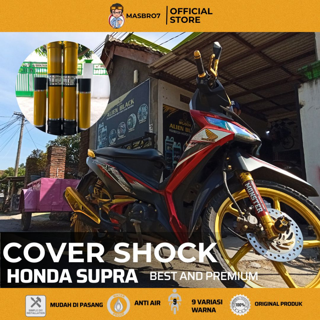 Jual Cover Shock Variasi Motor Honda Supra X dan Supra vit, Modifikasi ...