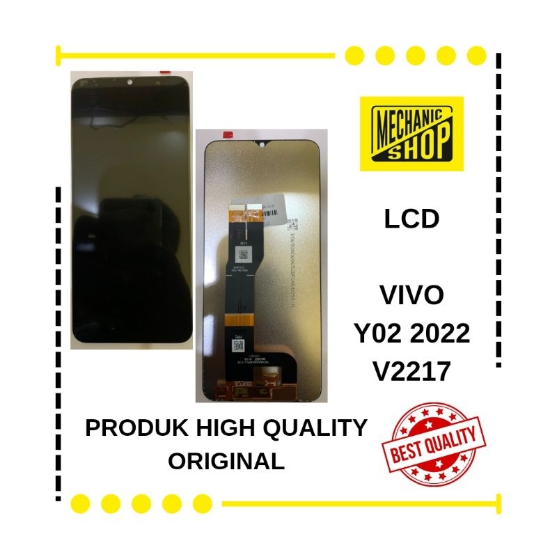 Jual LCD VIVO Y02 2022 / V2217 + TOUCH SCREEN ( BLACK ) | Shopee Indonesia