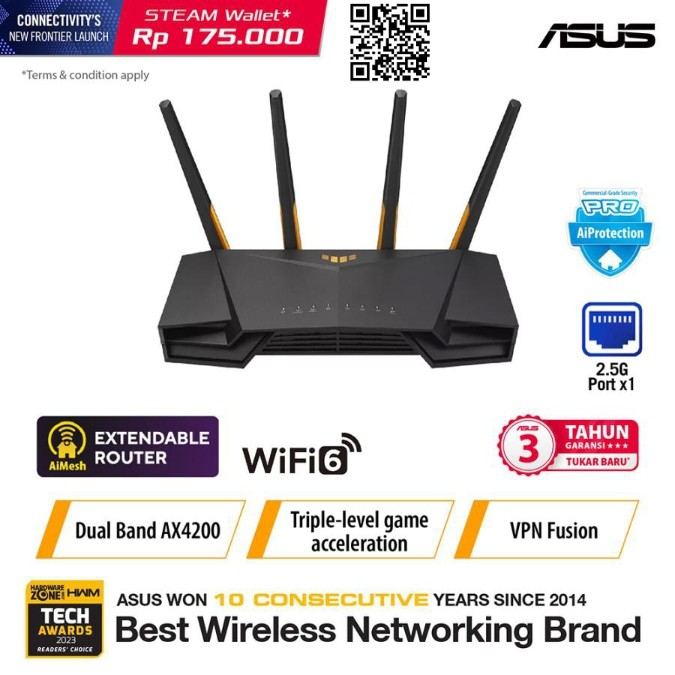 Jual ASUS TUF AX4200 Dual Band WiFi 6 Gaming Router with AiMesh ...