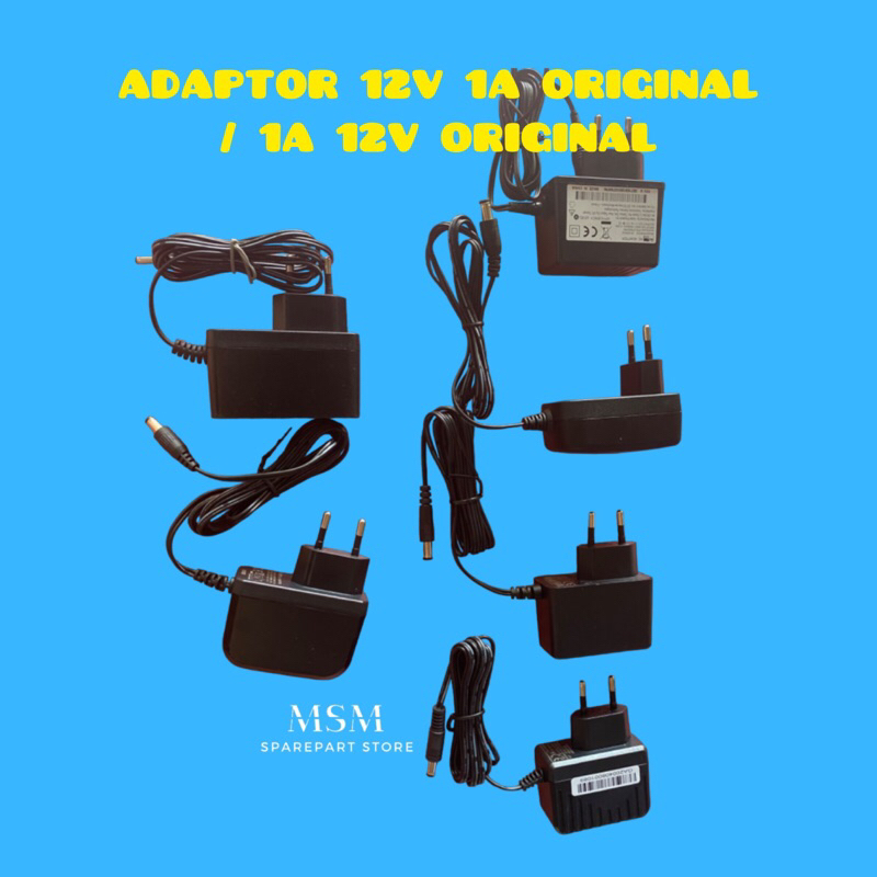 Jual ADAPTOR 12V 1A ORIGINAL / 1A 12V ORIGINAL | Shopee Indonesia