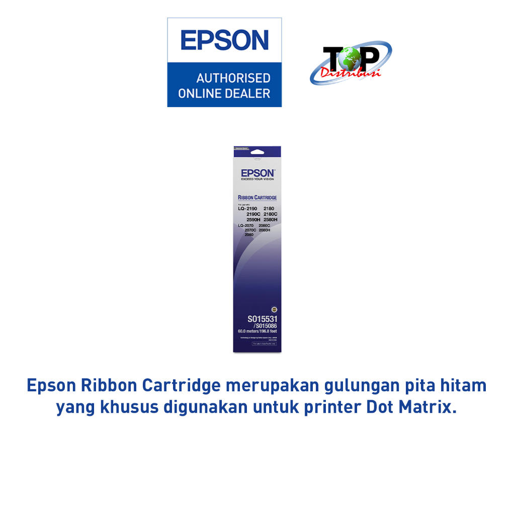Jual Ribbon Epson LQ-2190/2180/2070/2080 (S015531) | Shopee Indonesia