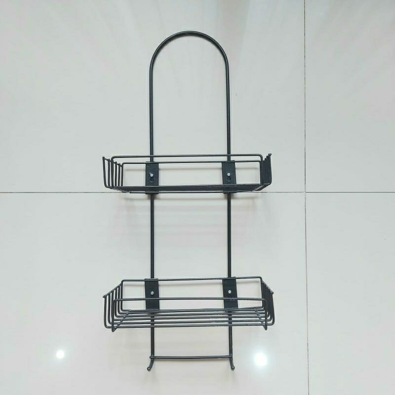 Jual Rak shampoo besi susun 2 rak gantung serbaguna | Shopee Indonesia