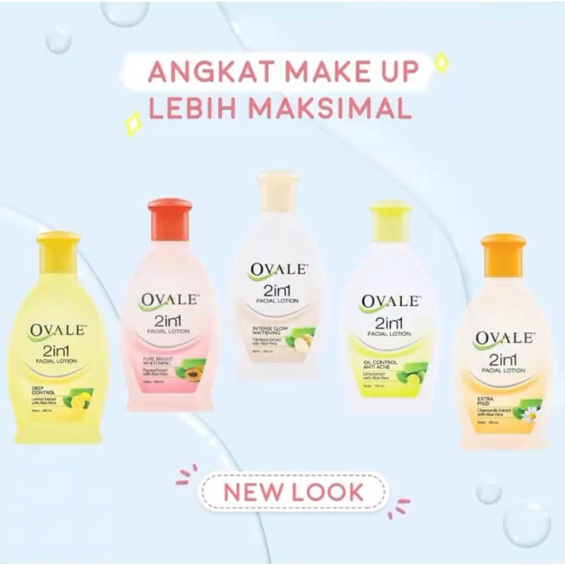 Jual Ovale 2in1 Facial Lotion 60ml/100ml/200ml | Shopee Indonesia