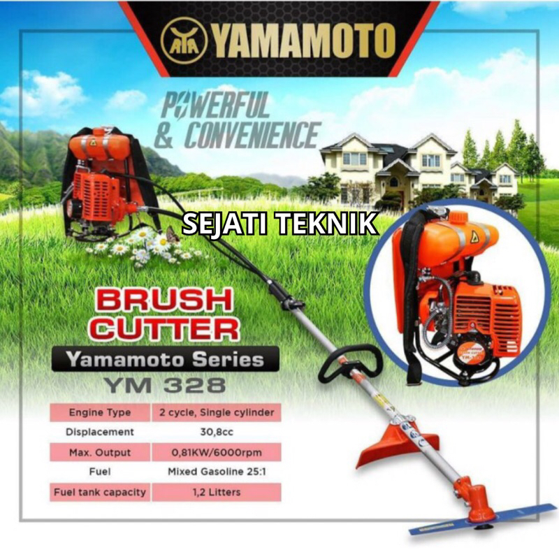 Jual mesin pemotong rumput 2 tak yamamoto ym 328 yamamoto mesin potong ...
