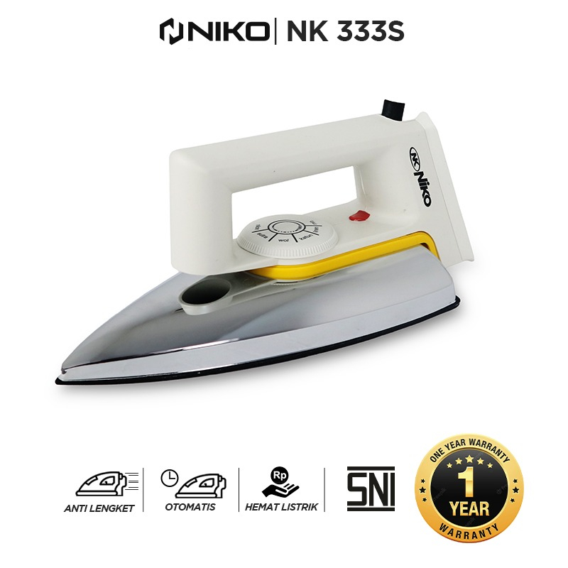 Jual Setrika NIKO NK-333S CREAM l GARANSI RESMI | Shopee Indonesia