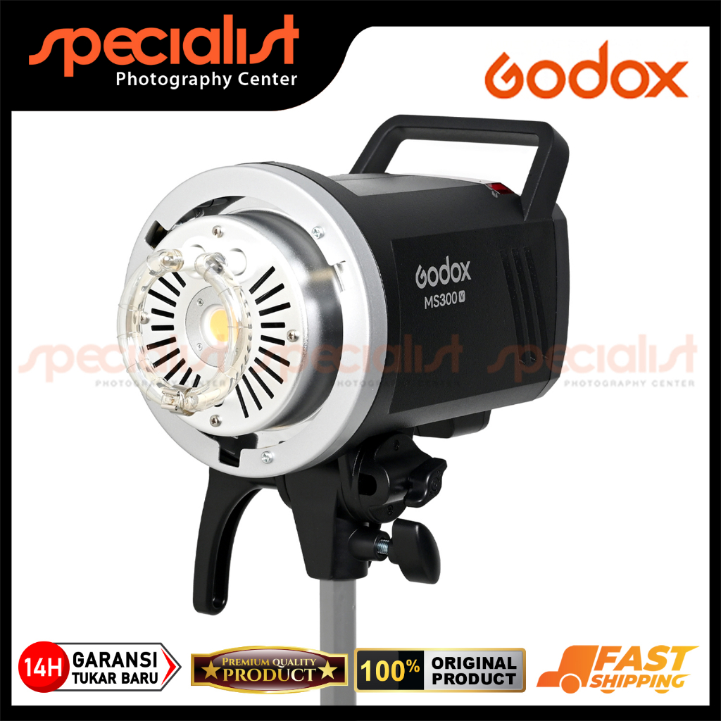 Jual Godox MS300-V Studio Flash MS 300 V MS300V with LED Light | Shopee ...