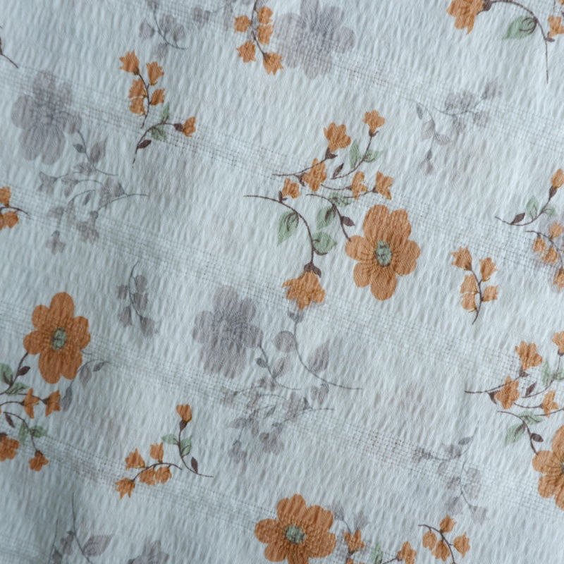Jual Kain Crinkle Corak Premium/ Bahan Crinkle Corak Flower Premium ...