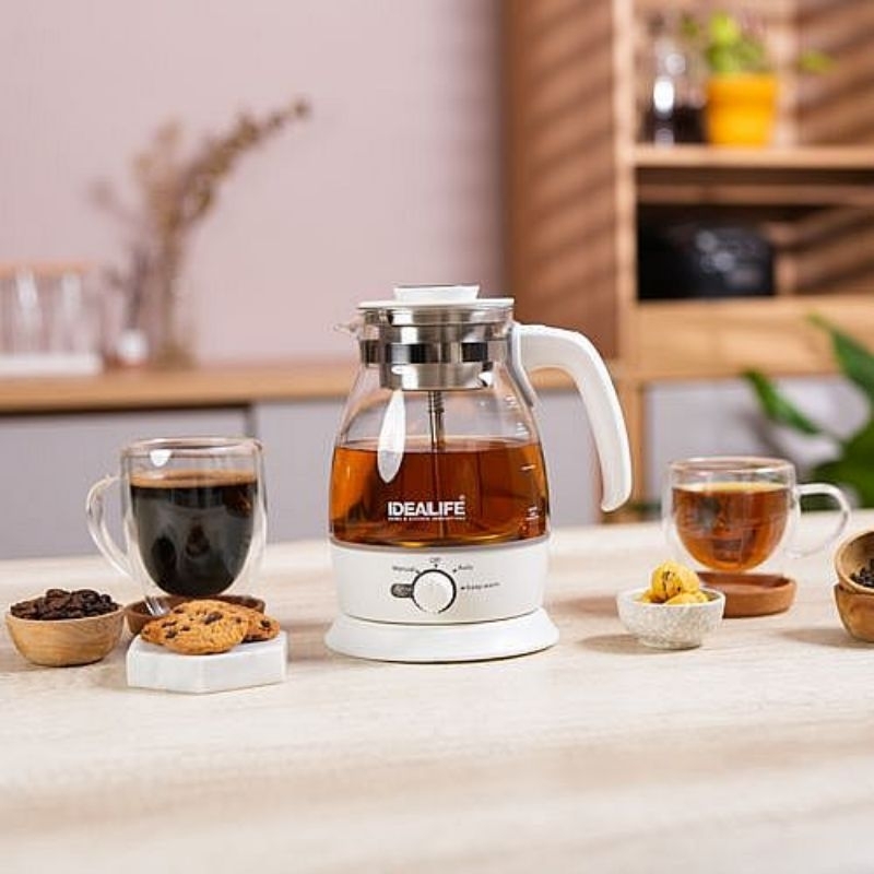 Jual IDEALIFE Teko Pembuat Teh Uap IL113 Steam Tea Maker Tea Filter ...