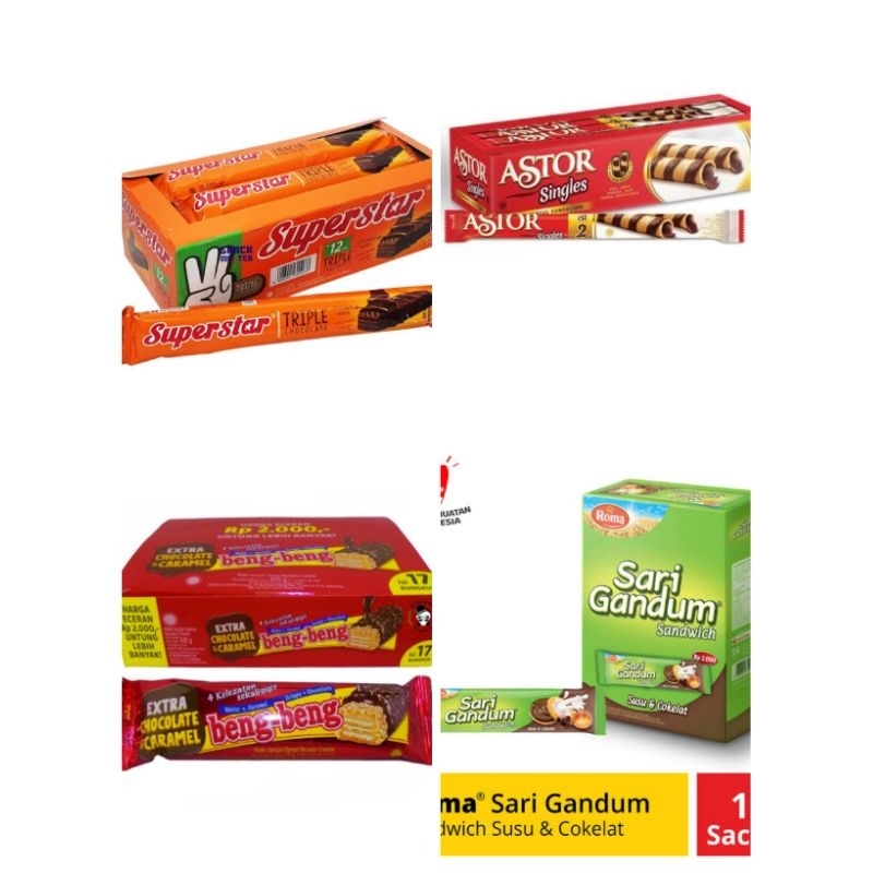 Jual Snack dan biskuit roma/mayora beng beng arden sari gandum better ...