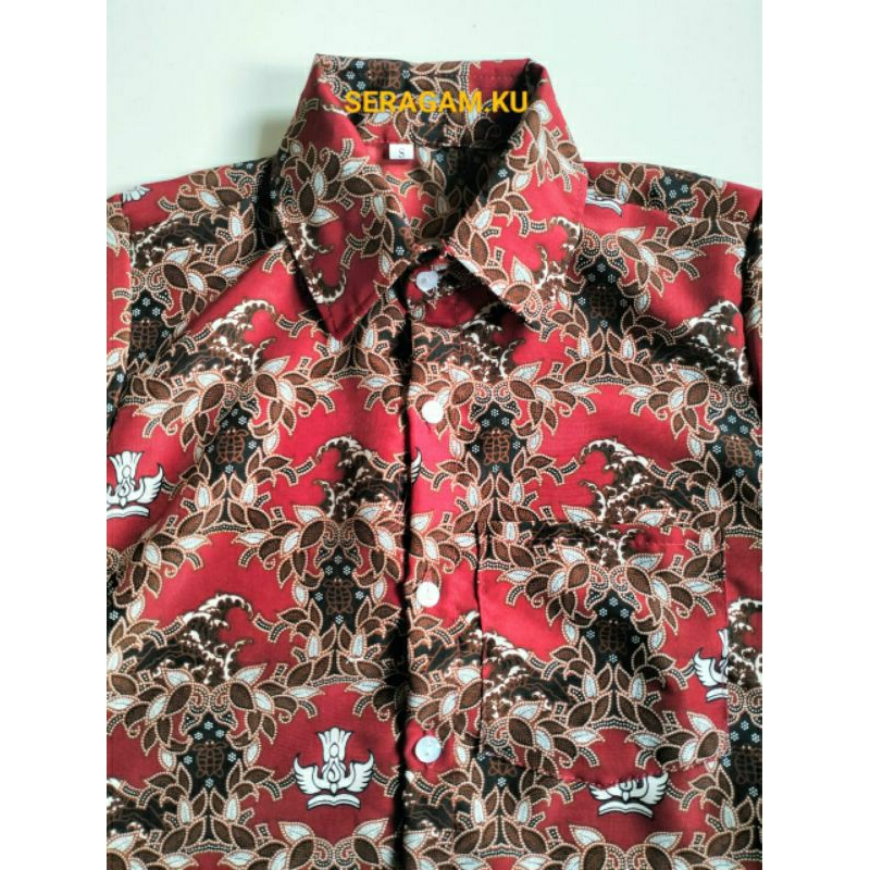 Jual BATIK SD NEGERI/Baju Batik Seragam Sekolah SD/Batik Sekolah Motif ...